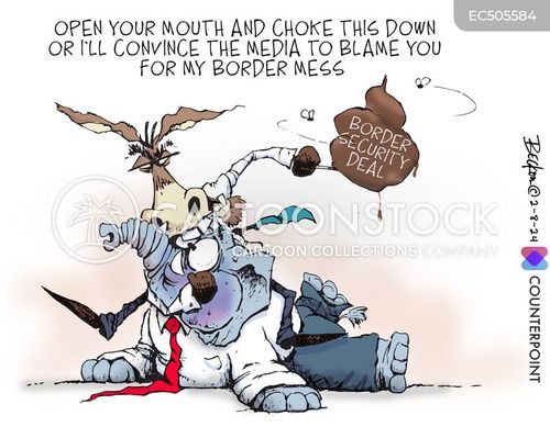 Border Security Cartoons and Comics - funny pictures from CartoonStock