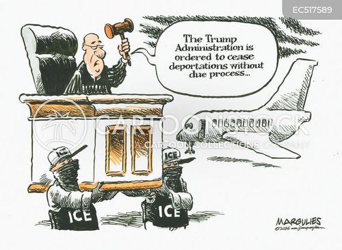 Immigration Rulings Cartoons and Comics - funny pictures from CartoonStock