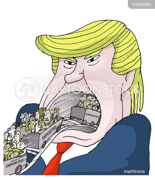Deporting Migrants Cartoons and Comics - funny pictures from CartoonStock