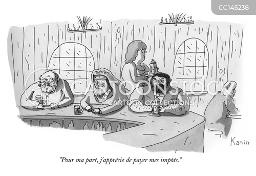 Dessins humoristique et caricaturés avec Dollars Des Contribuables