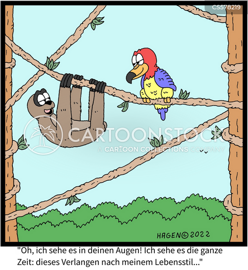 Cartoons und Karikaturen mit Sehen