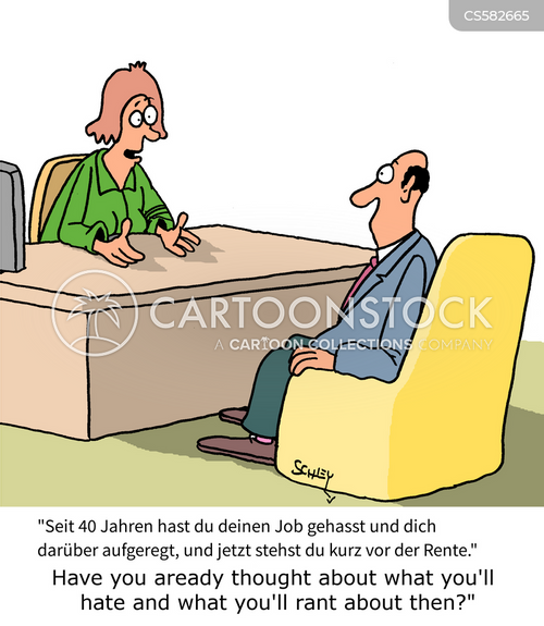Cartoons und Karikaturen mit Rentnerleben