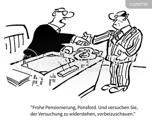 Cartoons und Karikaturen mit Rentnerleben
