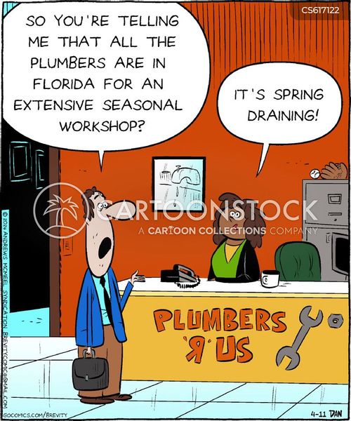 Spring Draining Cartoons and Comics - funny pictures from CartoonStock