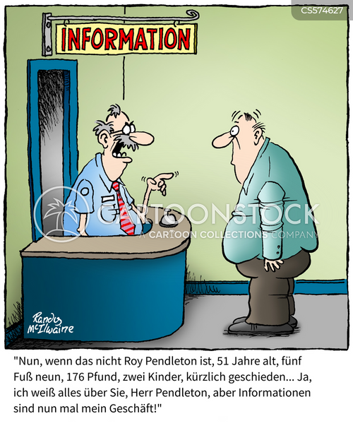 Cartoons und Karikaturen mit Private Information