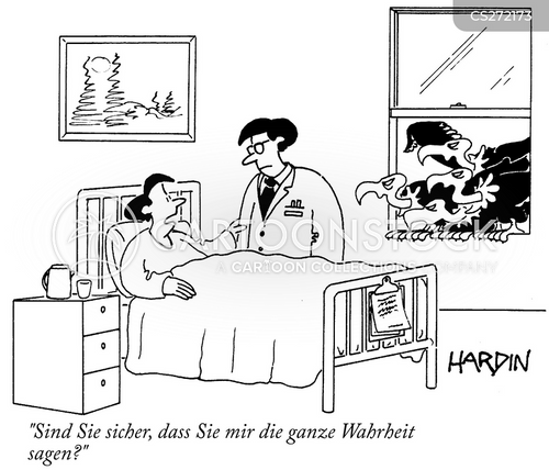 Cartoons und Karikaturen mit Röntgenstrahlen