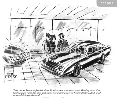 Cartoons und Karikaturen mit Ingenieur
