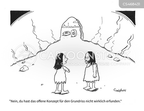 Cartoons und Karikaturen mit Offener Plan