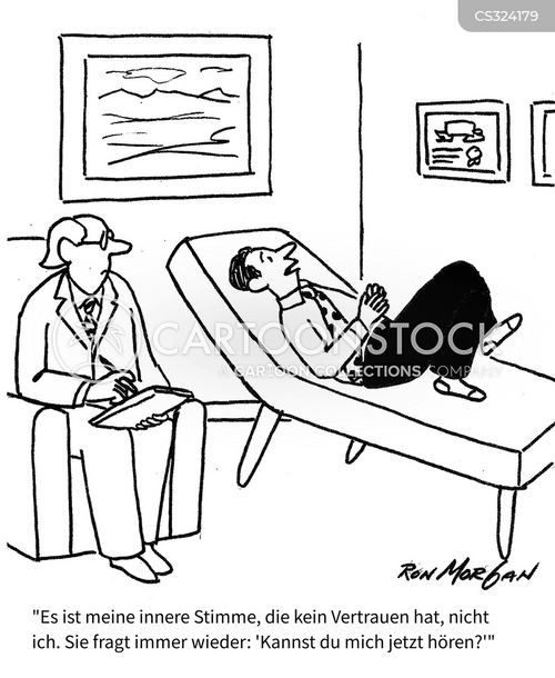 Cartoons und Karikaturen mit Innere Dialog