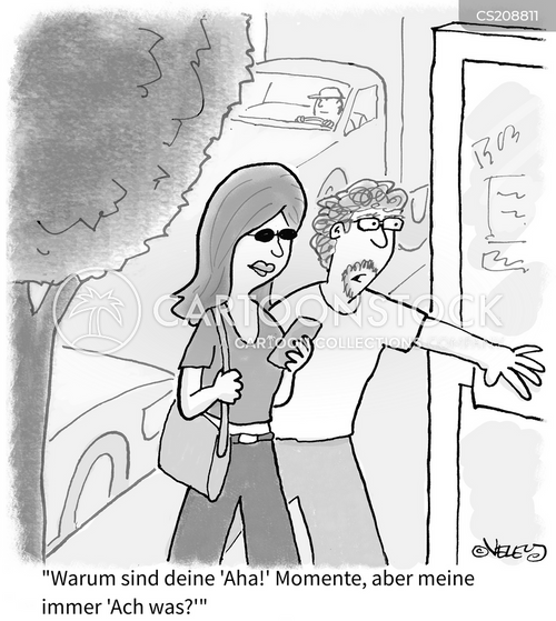 Cartoons und Karikaturen mit Aha-erlebnis