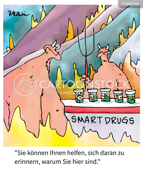 Cartoons und Karikaturen mit Smart Drugs