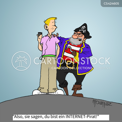 Cartoons und Karikaturen mit Internet