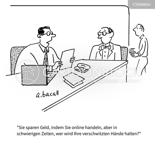 Cartoons und Karikaturen mit Verschwitzte Hand
