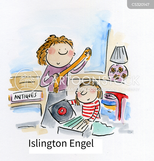 Cartoons und Karikaturen mit Engeln