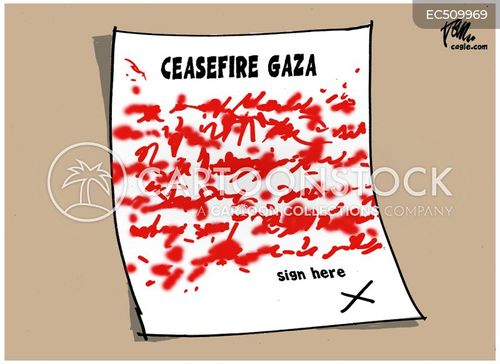 Ceasefire Cartoons and Comics - funny pictures from CartoonStock