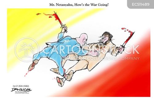 Netanyahu’s War Cartoons and Comics - funny pictures from CartoonStock
