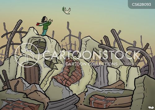 Conflict Aftermath Cartoons and Comics - funny pictures from CartoonStock