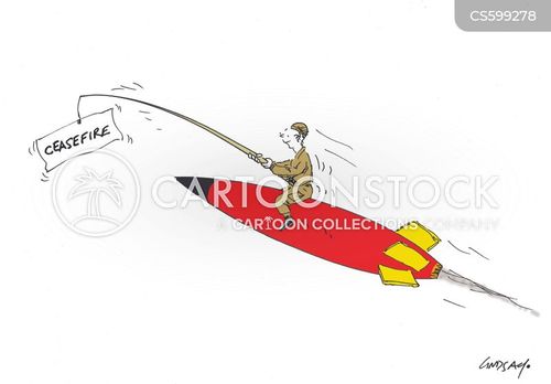 Ceasefire Cartoons and Comics - funny pictures from CartoonStock