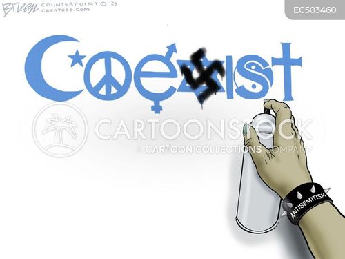 Coexisted Cartoons and Comics - funny pictures from CartoonStock