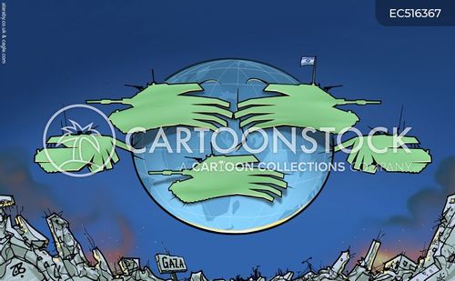 Gaza Destruction Cartoons and Comics - funny pictures from CartoonStock