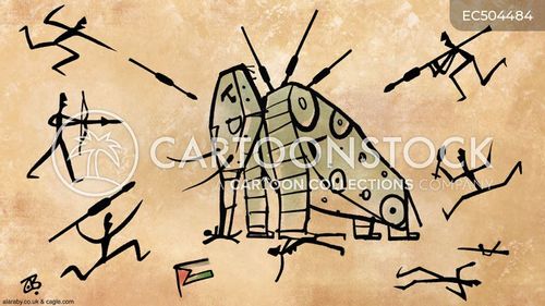 Mammoth Hunt Cartoons and Comics - funny pictures from CartoonStock