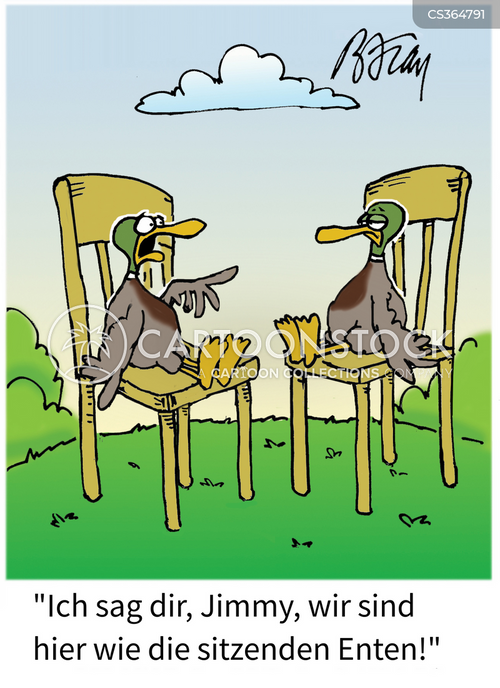 Cartoons und Karikaturen mit Enten