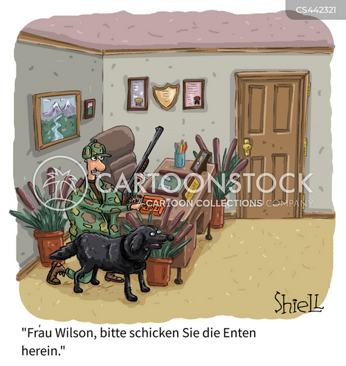 Cartoons und Karikaturen mit Enten