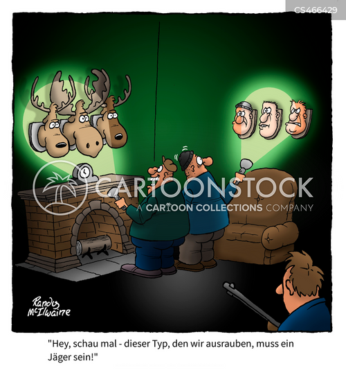 Cartoons und Karikaturen mit Jäger