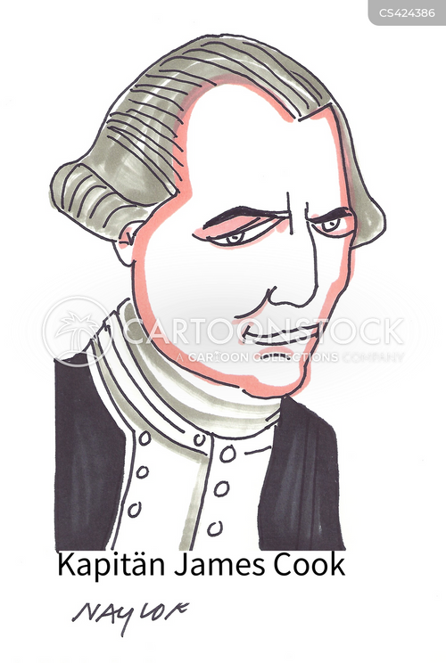 Cartoons und Karikaturen mit James Cook