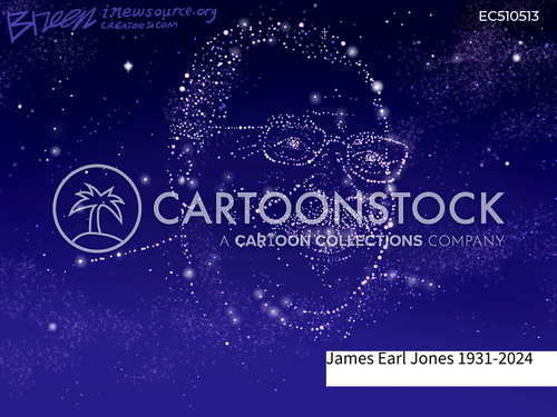 Cartoons und Karikaturen mit James Earl Jones