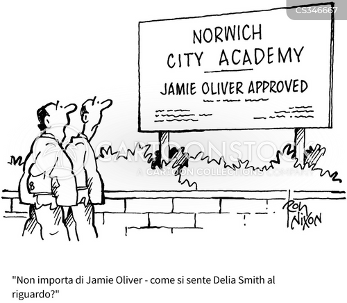 Cartoons und Karikaturen mit Jamie's School Dinners