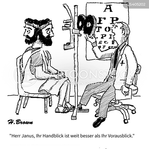 Cartoons und Karikaturen mit Janus