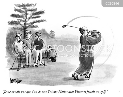 Dessins humoristique et caricaturés avec Pratique Du Golf