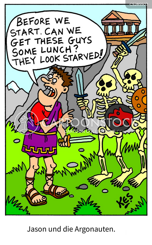 Cartoons und Karikaturen mit Argon