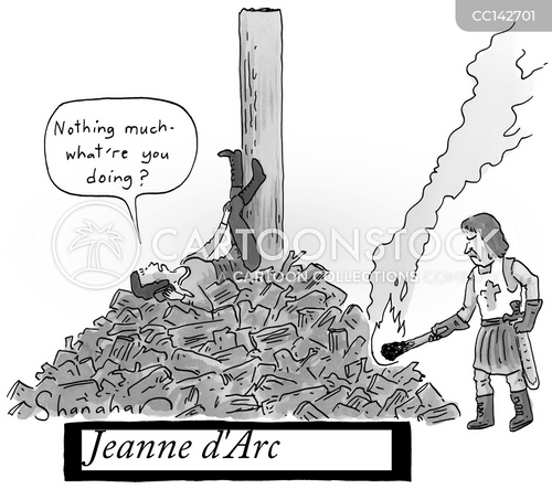 Dessins humoristique et caricaturés avec Jeanne D'arc