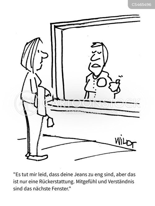 Cartoons und Karikaturen mit Enge Jeans