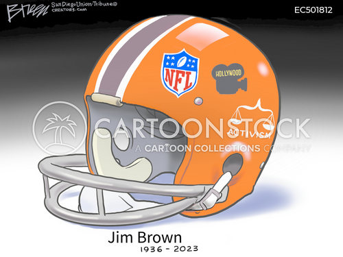 Cartoons und Karikaturen mit Jim Brown
