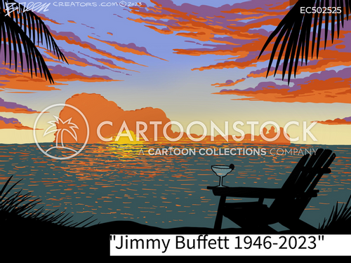 Cartoons und Karikaturen mit Jimmy Buffett