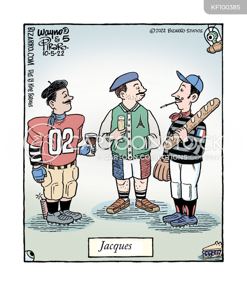 Cartoons und Karikaturen mit Fußballmannschaften