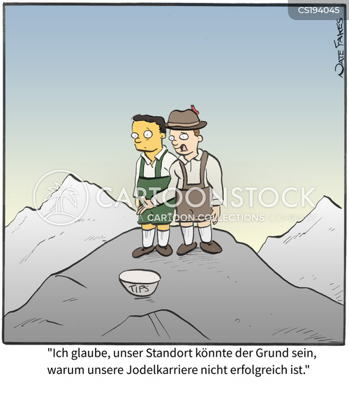 Cartoons und Karikaturen mit Jodler