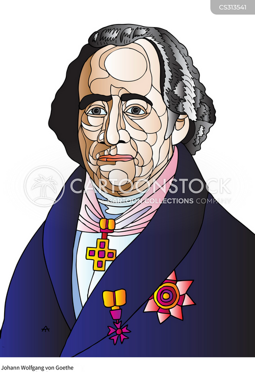 Cartoons und Karikaturen mit Johann Wolfgang Von Goethe