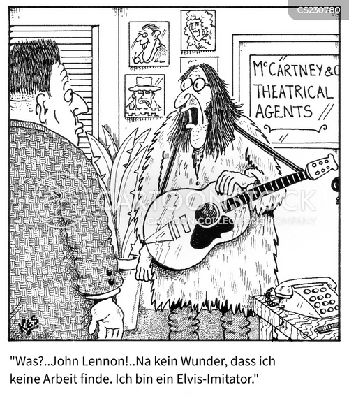 Cartoons und Karikaturen mit John Lennon