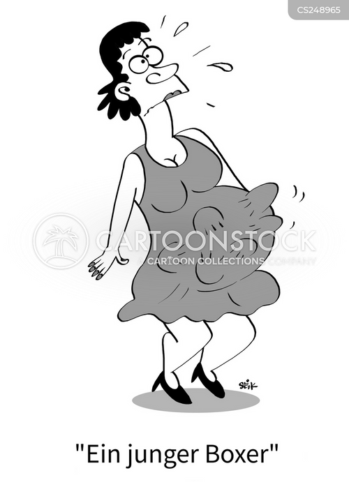 Cartoons und Karikaturen mit Jugend-boxer