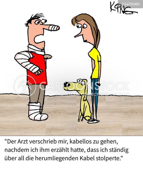 Cartoons und Karikaturen mit Problemen Ausweichen