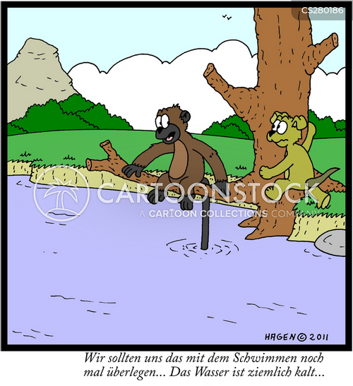 Cartoons und Karikaturen mit Ast