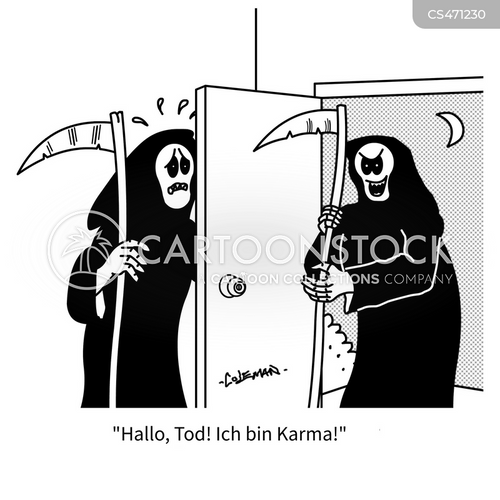 Cartoons und Karikaturen mit Karma