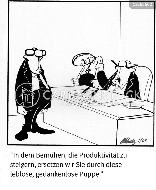 Cartoons und Karikaturen mit Einfacher Dummy