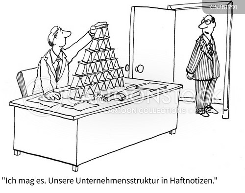 Cartoons und Karikaturen mit Struktur