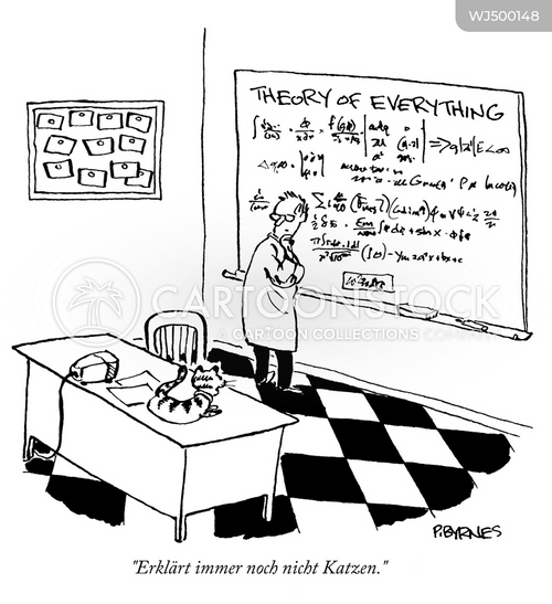 Cartoons und Karikaturen mit Theorie Von Allem