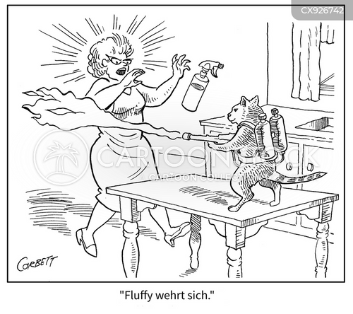 Cartoons und Karikaturen mit Flauschig